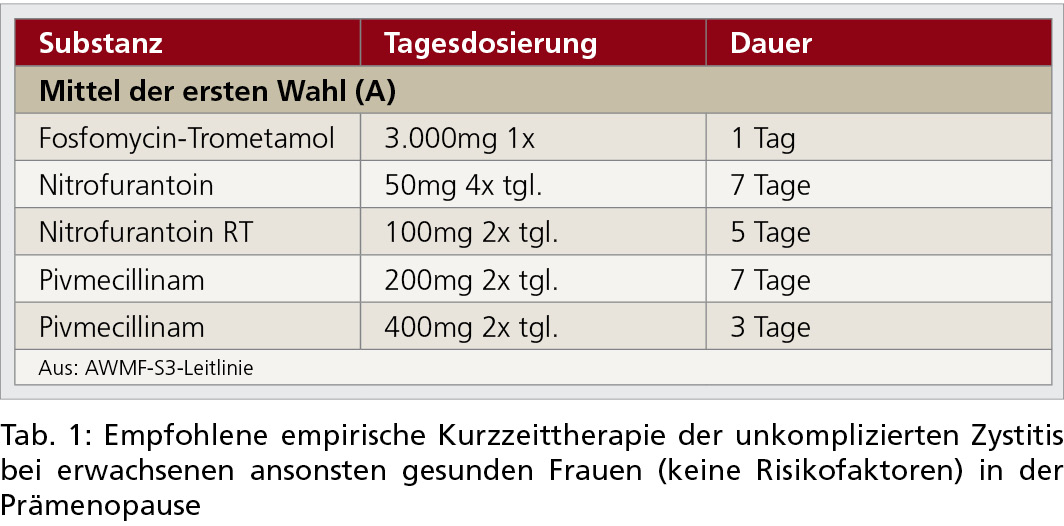 Unkomplizierte Harnwegsinfekte – Antibiotika differenziert einsetzen ...